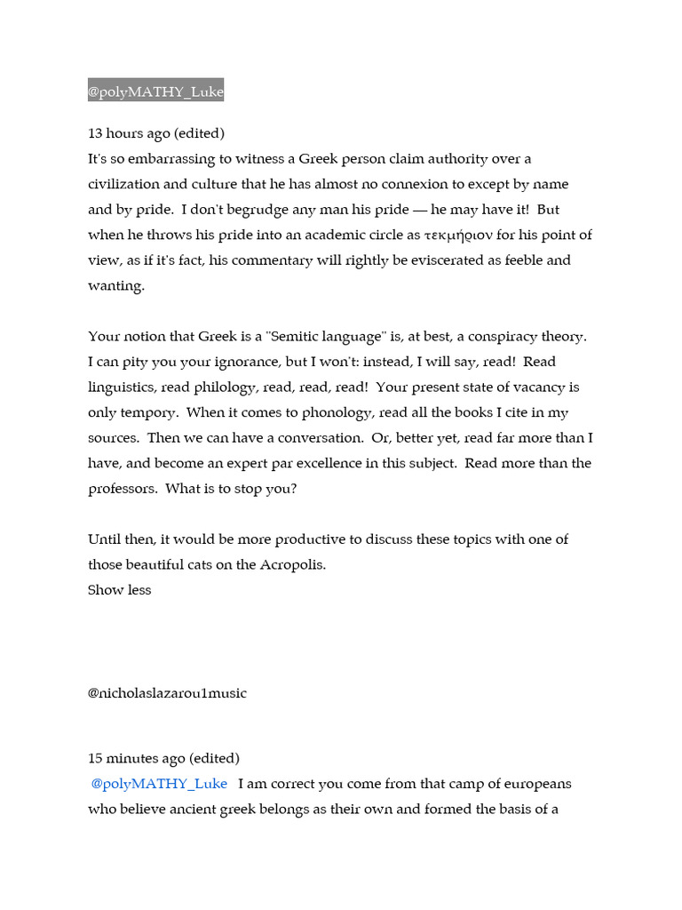 Aryan Race and Greek Cultural Misappropriation | PDF | Greeks | Age Of ...