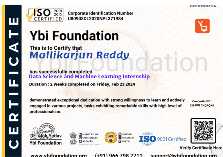 Internship Data Science - 15days | PDF