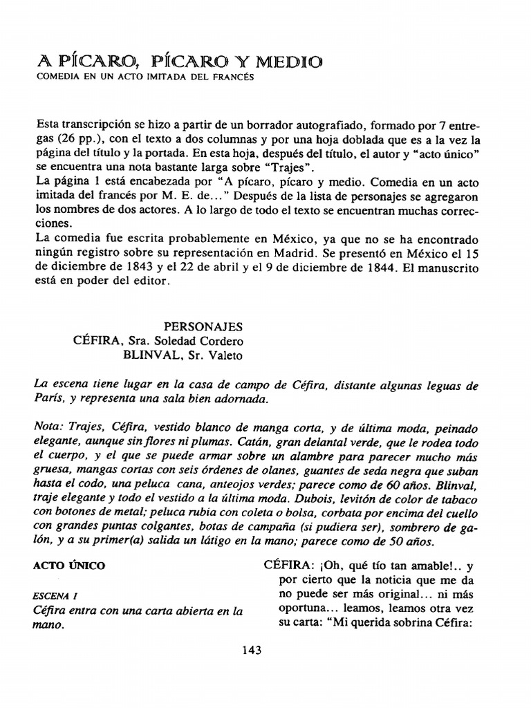 A Picaro Picaro y Medio | PDF