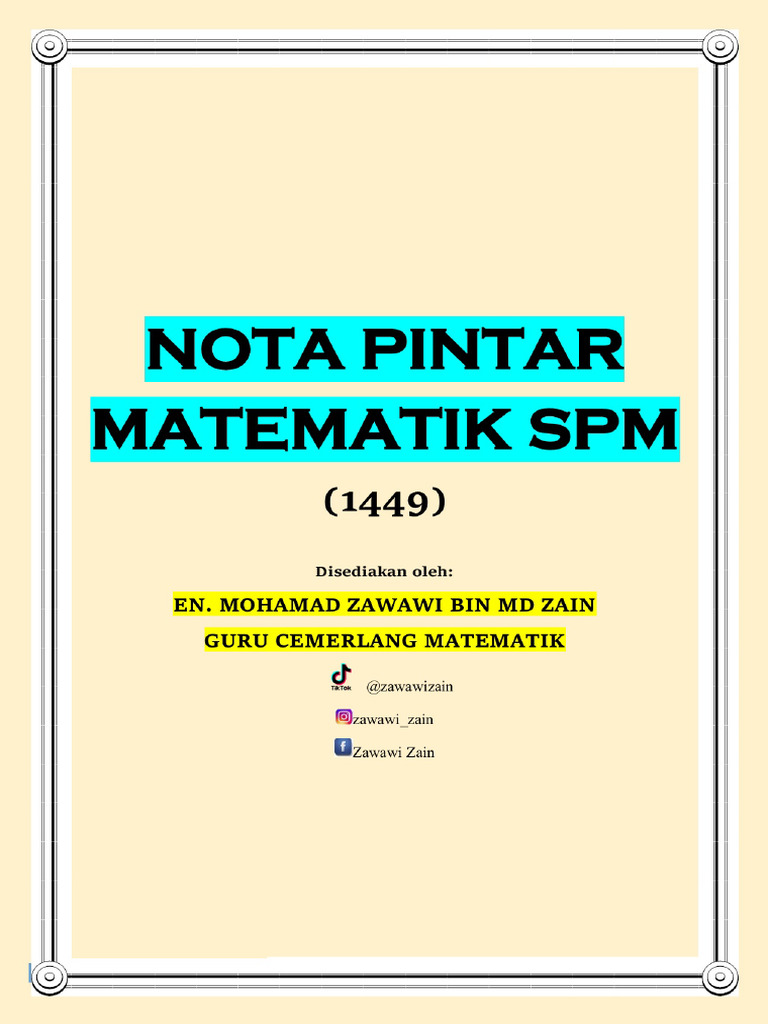 Nota Math | PDF
