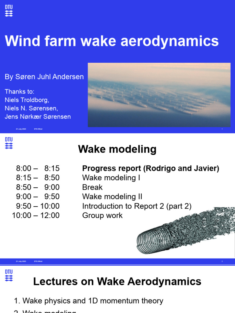 Wind Farm Wake Aerodynamics Overview | PDF | Reynolds Number | Navier ...