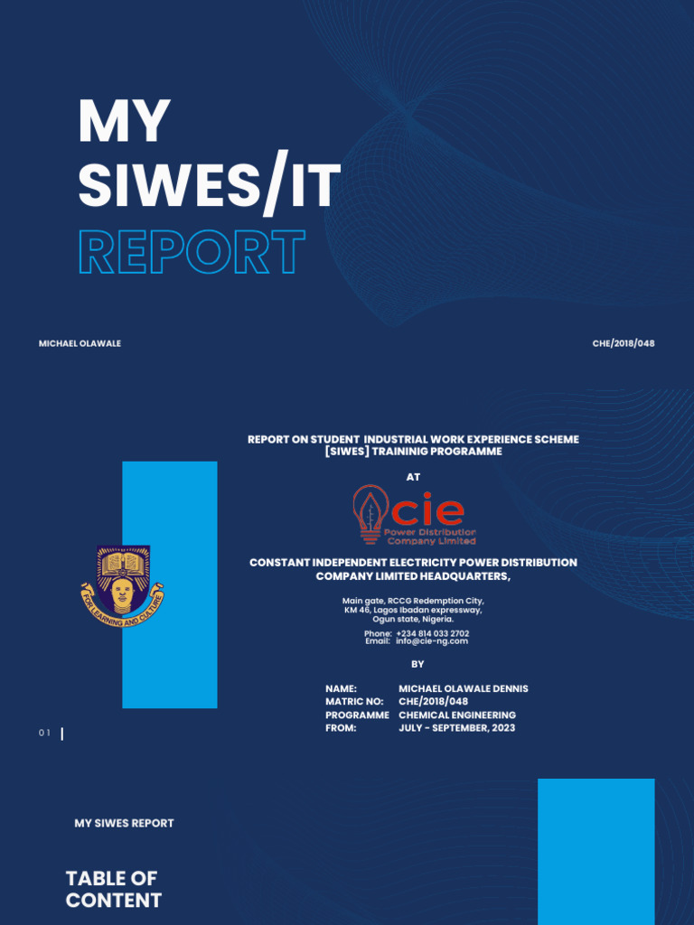 My Siwes-It Presentation | PDF | Gas Turbine | Turbine