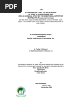 Science Investigatory Project Format | PDF | Citation | Nature