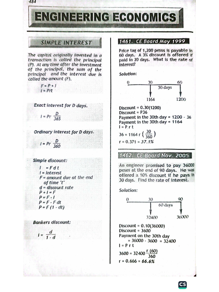 Engineering Economics Practice Problems (Besavilla) | PDF