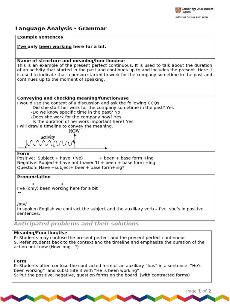 Language Analysis - Grammar | PDF