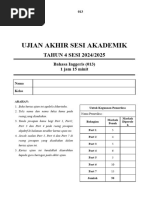 Year 5 Writing Part Uasa Format Sample Question 2342023 | PDF