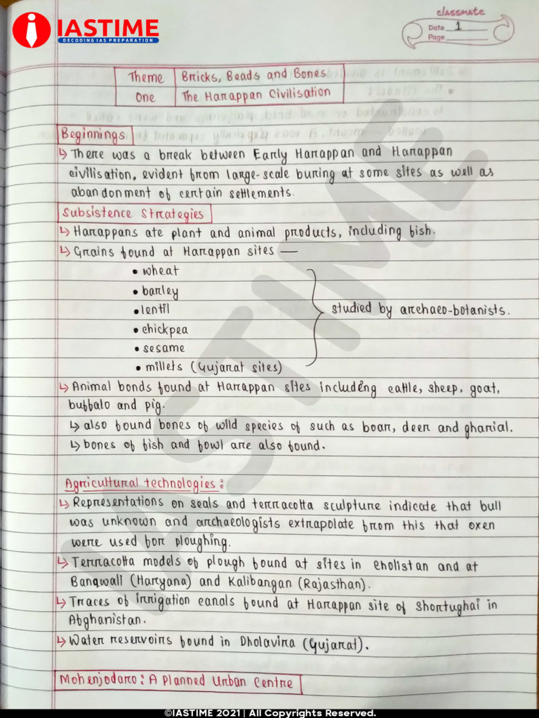 NCERT History Class 12 Part-1 (Chapter-1) by ©IASTIME | PDF