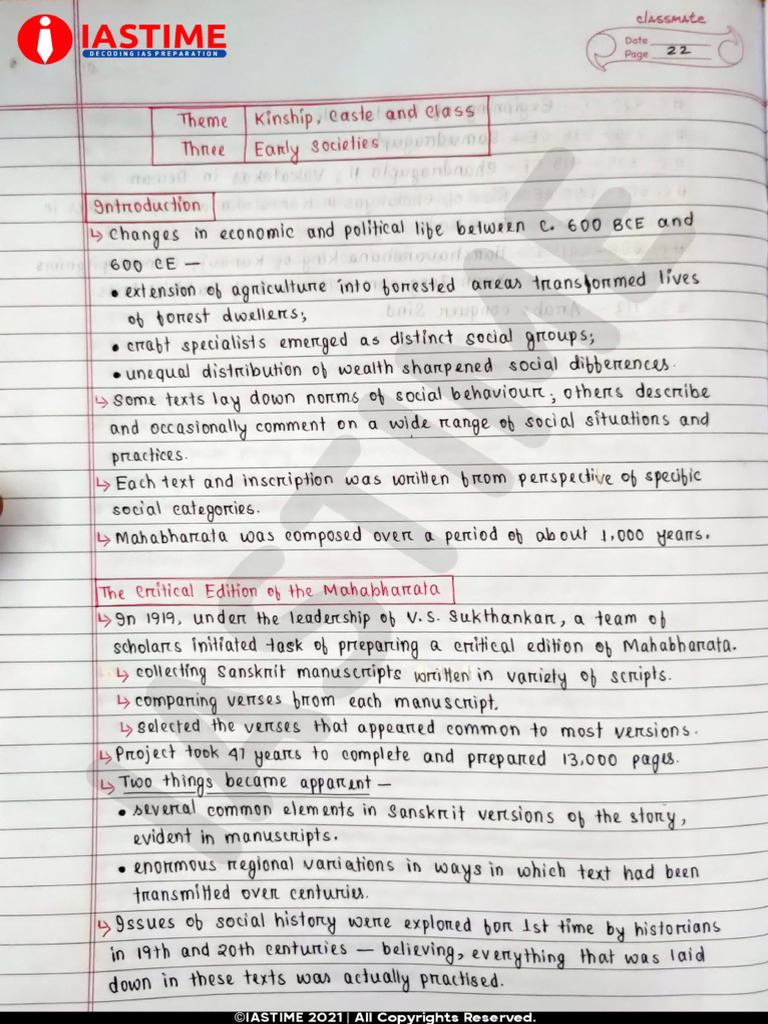 NCERT History Class 12 Part-1 (Chapter-3) by ©IASTIME | PDF