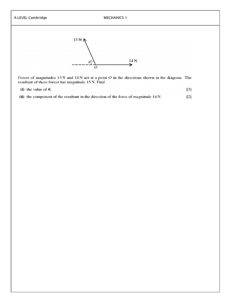 Mechanics 1 2010-2019 | PDF | Force | Mechanics