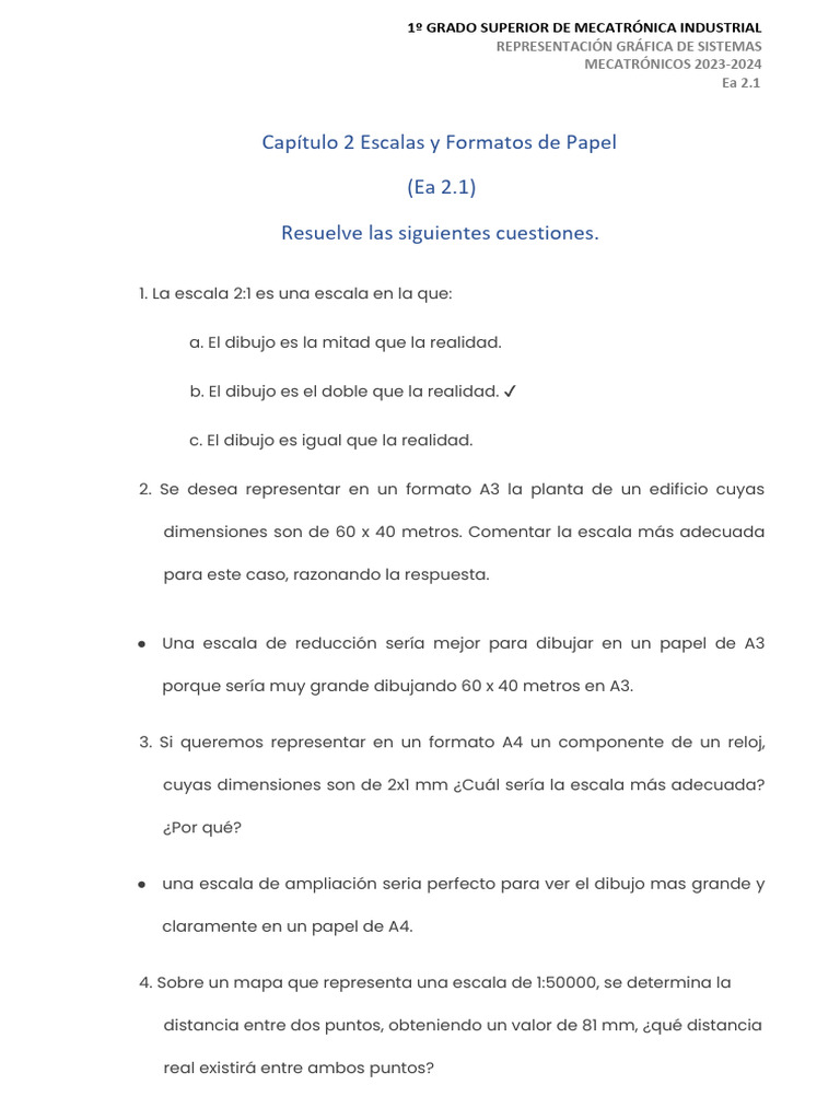 Problemas de Representacion Grafica Ea2 | PDF