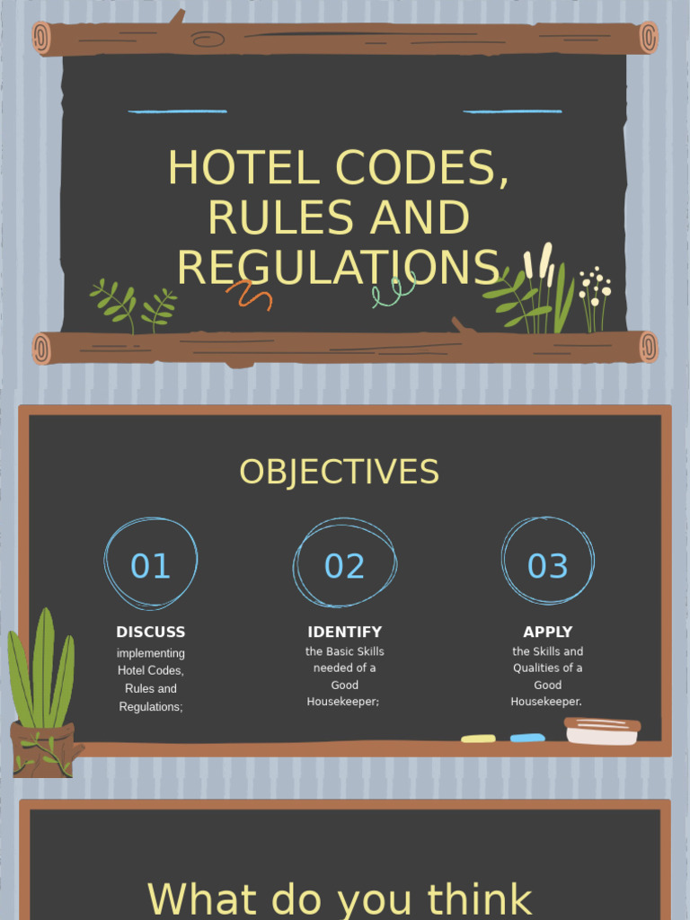 Hotel Codes Rules and Regulations | PDF