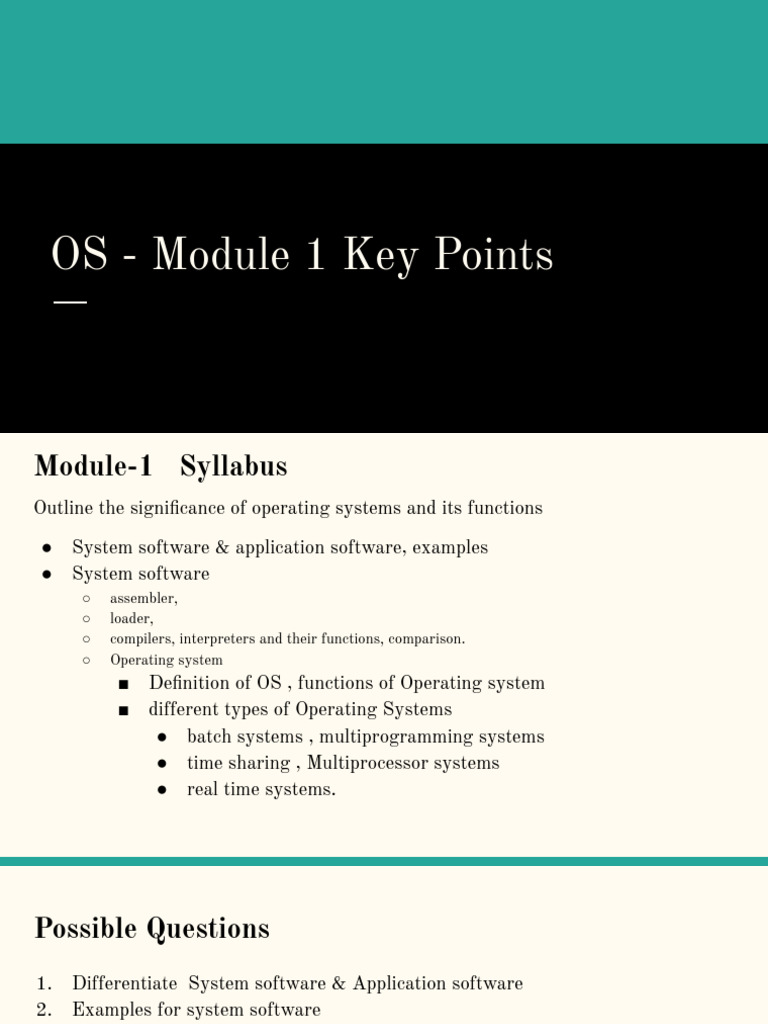 Key Concepts of Operating Systems | PDF | Programming | Computer Program