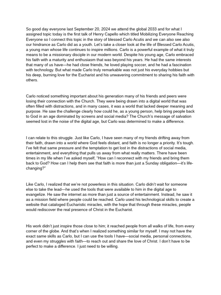 Script t Ttttt | PDF | Christian Mission | Jesus