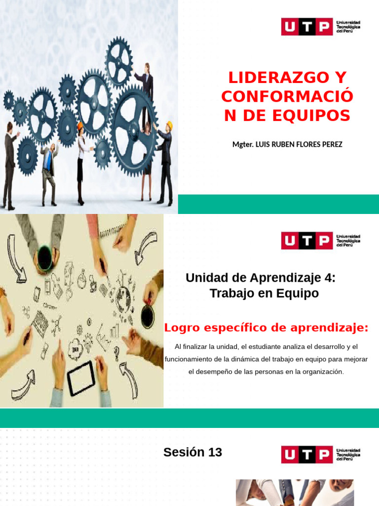 Liderazgo y Conformacion de Equipos s.13 | PDF | Cohesión grupal ...