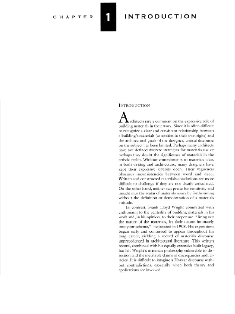 Frank Lloyd Wright and the Meaning of Materials