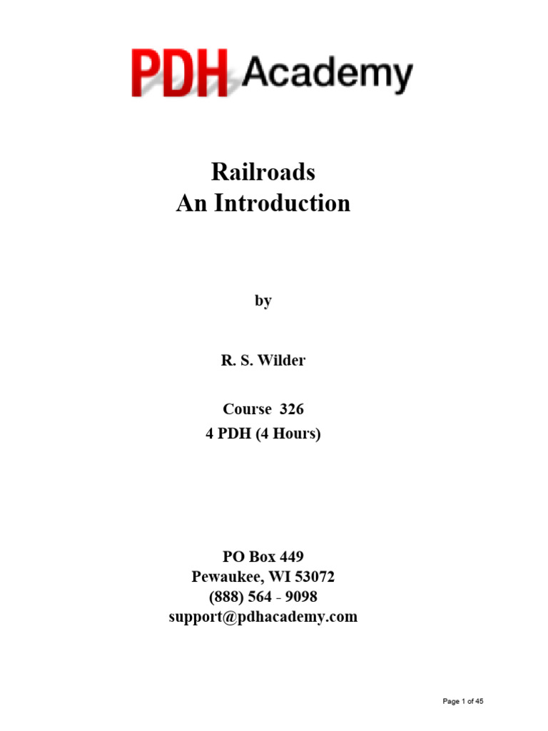 326-Railroads-An-Introduction | PDF | Rail Transport | Train
