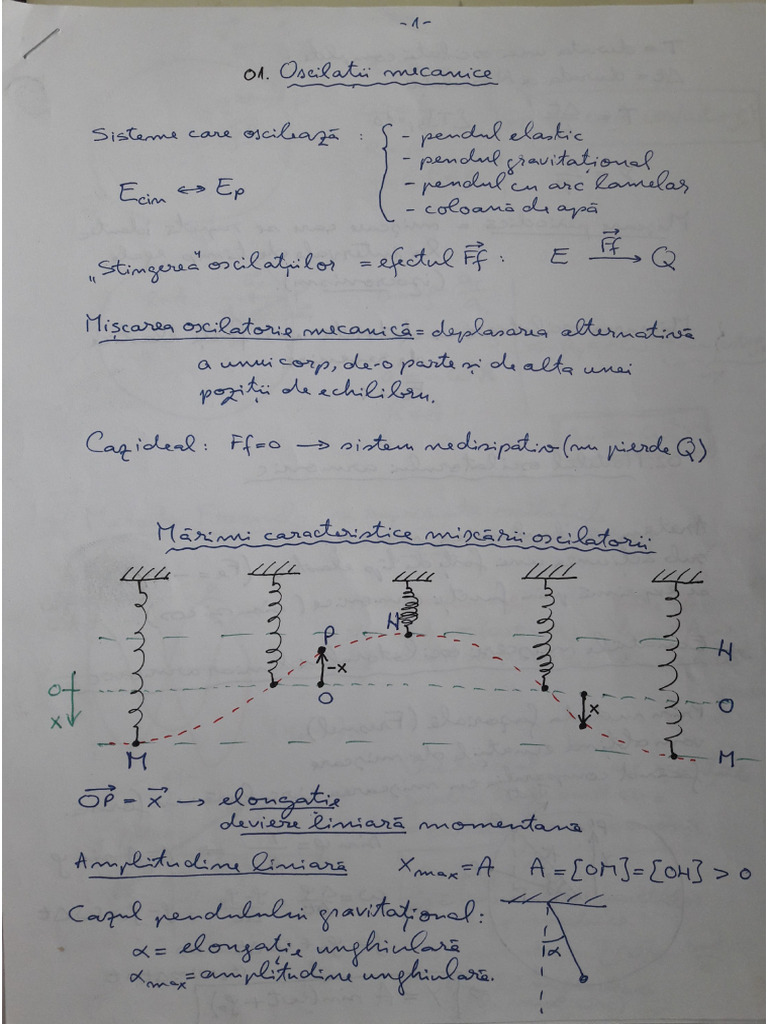 Oscilatii Mecanice | PDF