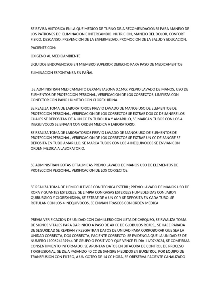 Recomendaciones Médicas y Procedimientos Clínicos | PDF | Lavado de ...