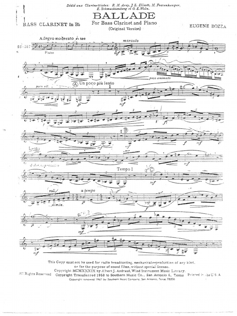 Ballade Bozza | PDF