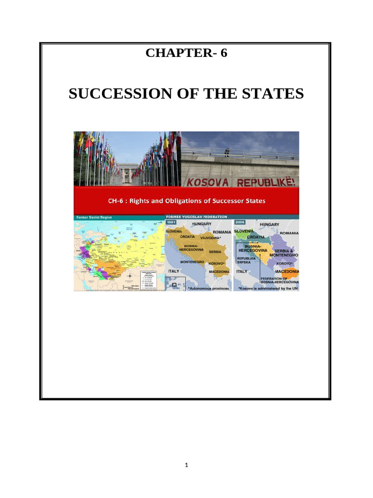 STATE SUCCESSION2022 | PDF | International Law | Treaty