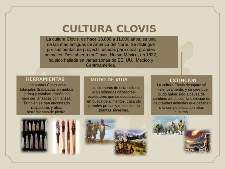 Características de la Cultura Clovis | PDF