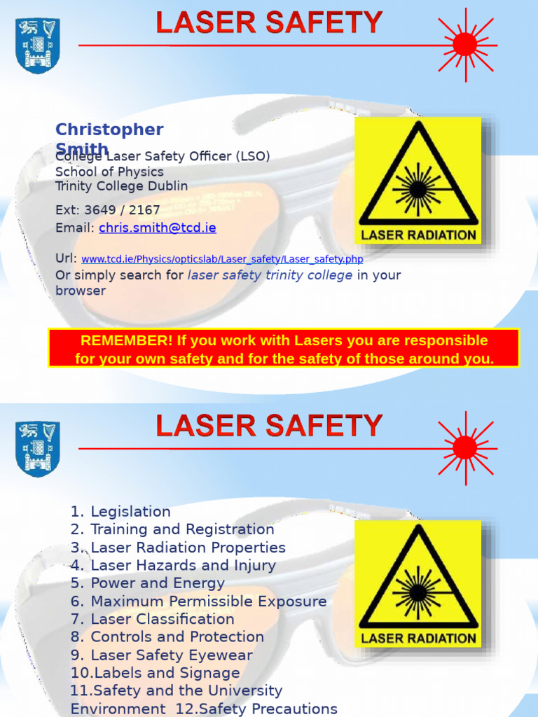 Laser Safety Training | PDF | Laser | Ultraviolet