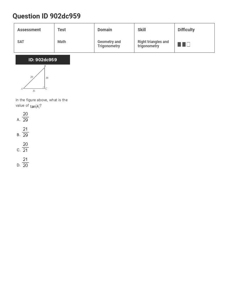 Right Triangles and Trigonometry (Level 2) | PDF | Elementary ...