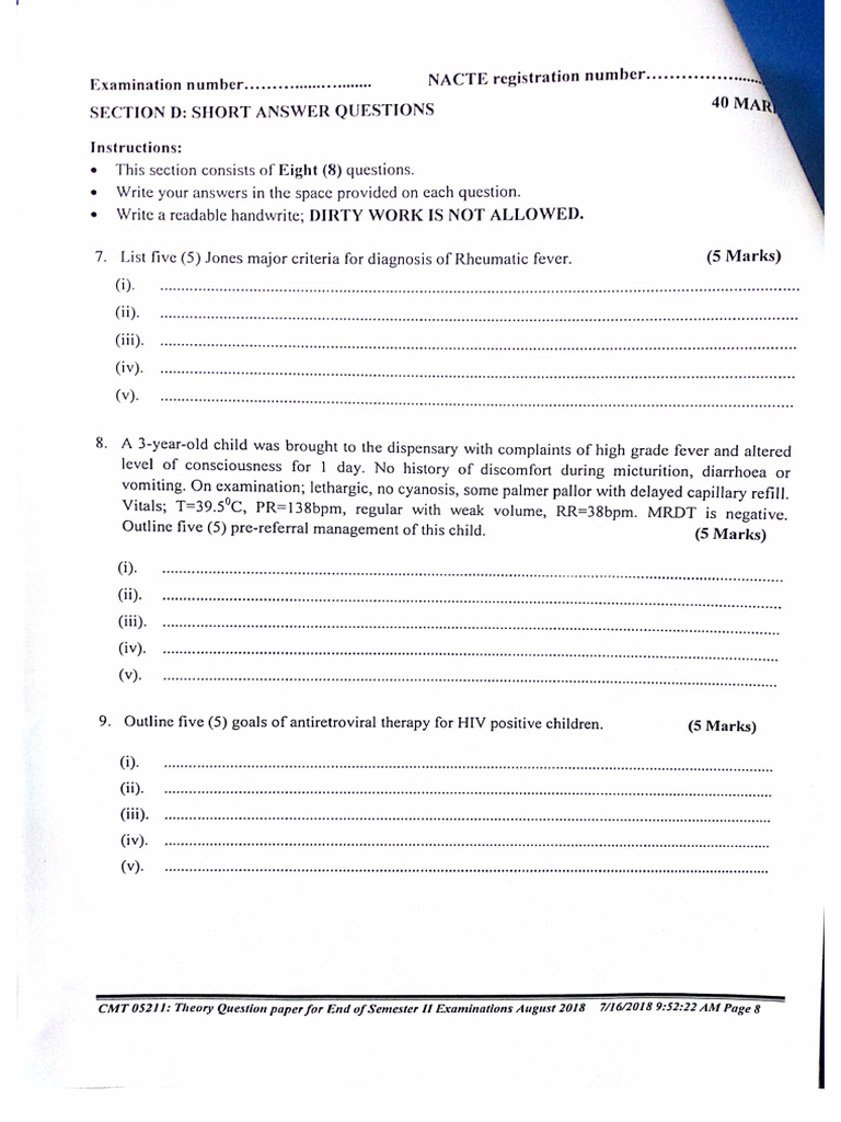 Paed Nacte 2018-1 | PDF