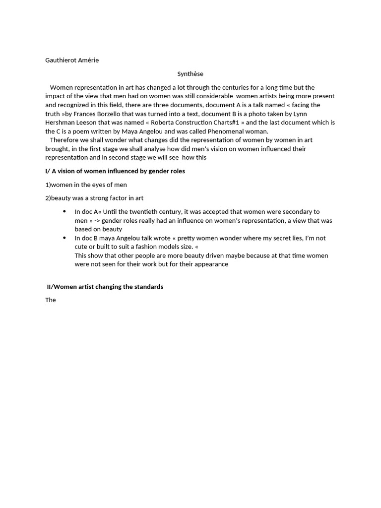 synthèse anglais | PDF