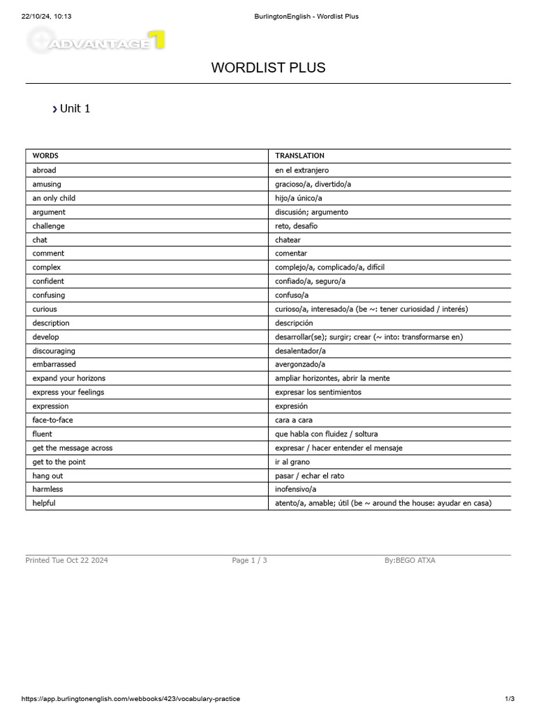 Vovab U1 | PDF | Comunicación por medio de ordenadores | ciberespacio