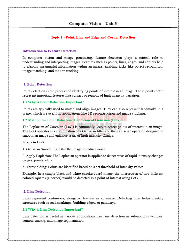 CV Unit 3 | PDF | Image Segmentation | Shape