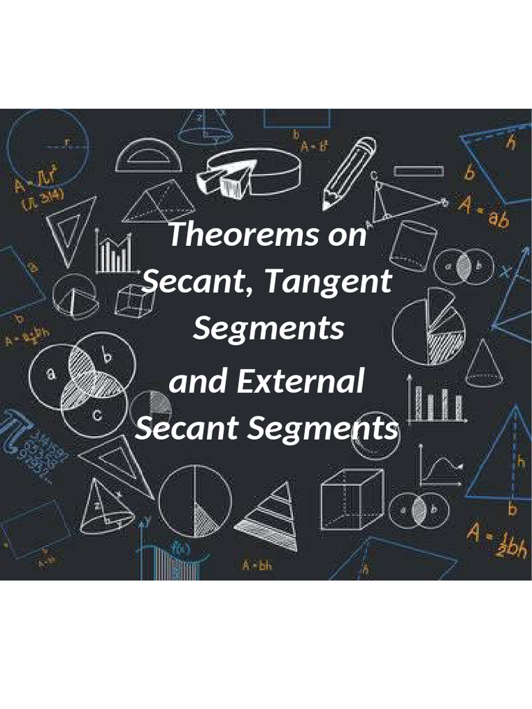 Theorems On Secant, Tangent Segments | PDF | Science & Mathematics