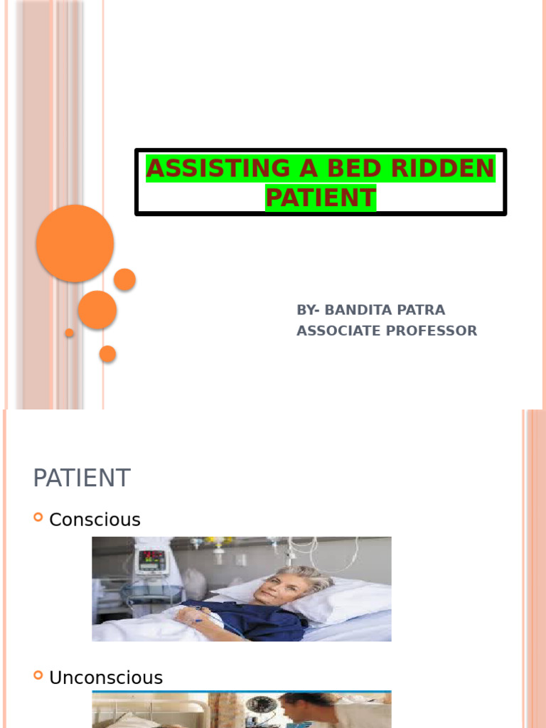 Assisting A Bedridden Patient | PDF | Lifestyle