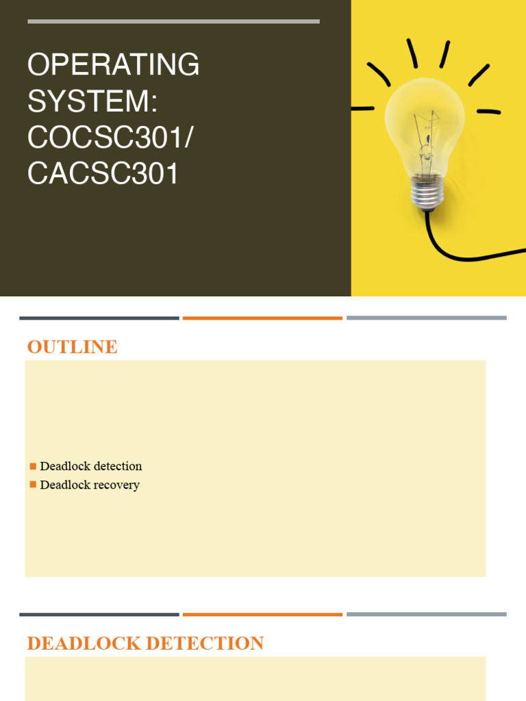 Deadlock Detection and Recovery in OS | PDF | Algorithms And Data Structures | Algorithms