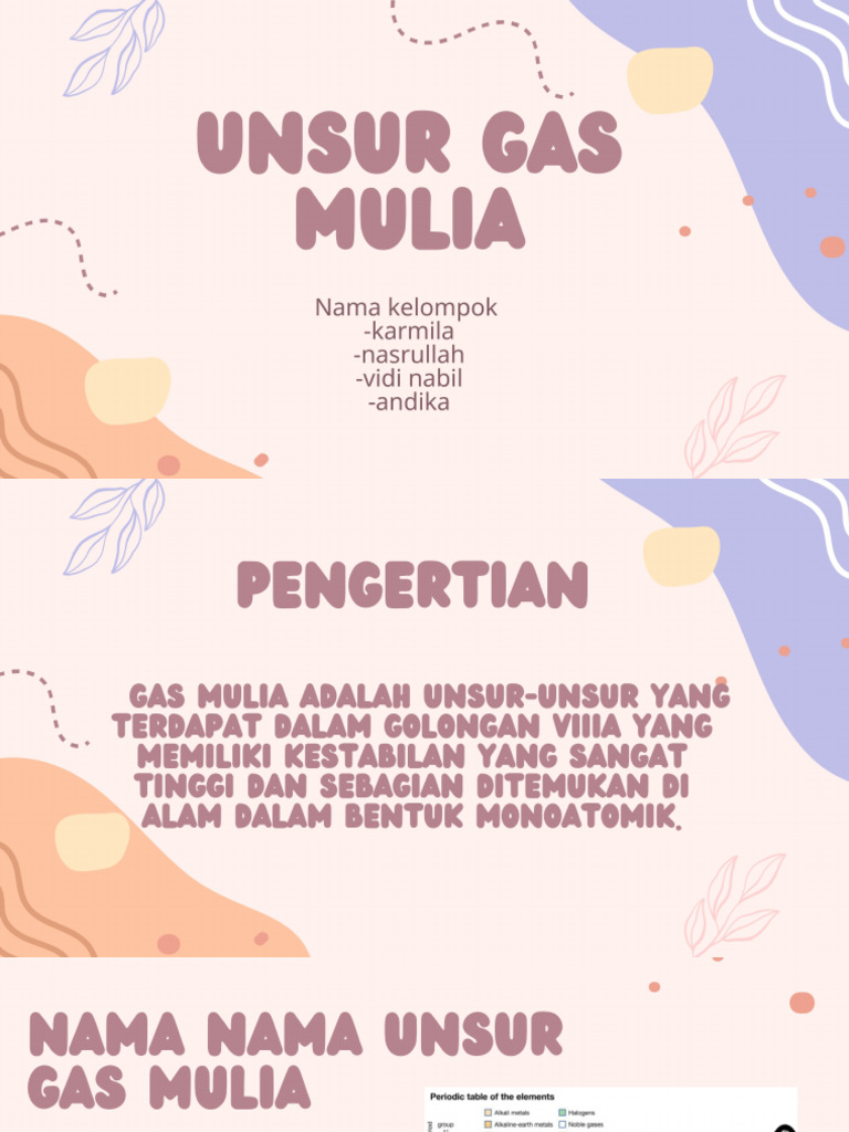 Unsur Gas Mulia | PDF