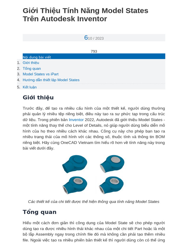 Cach Su Dung MODEL STATE Trong Inventor | PDF
