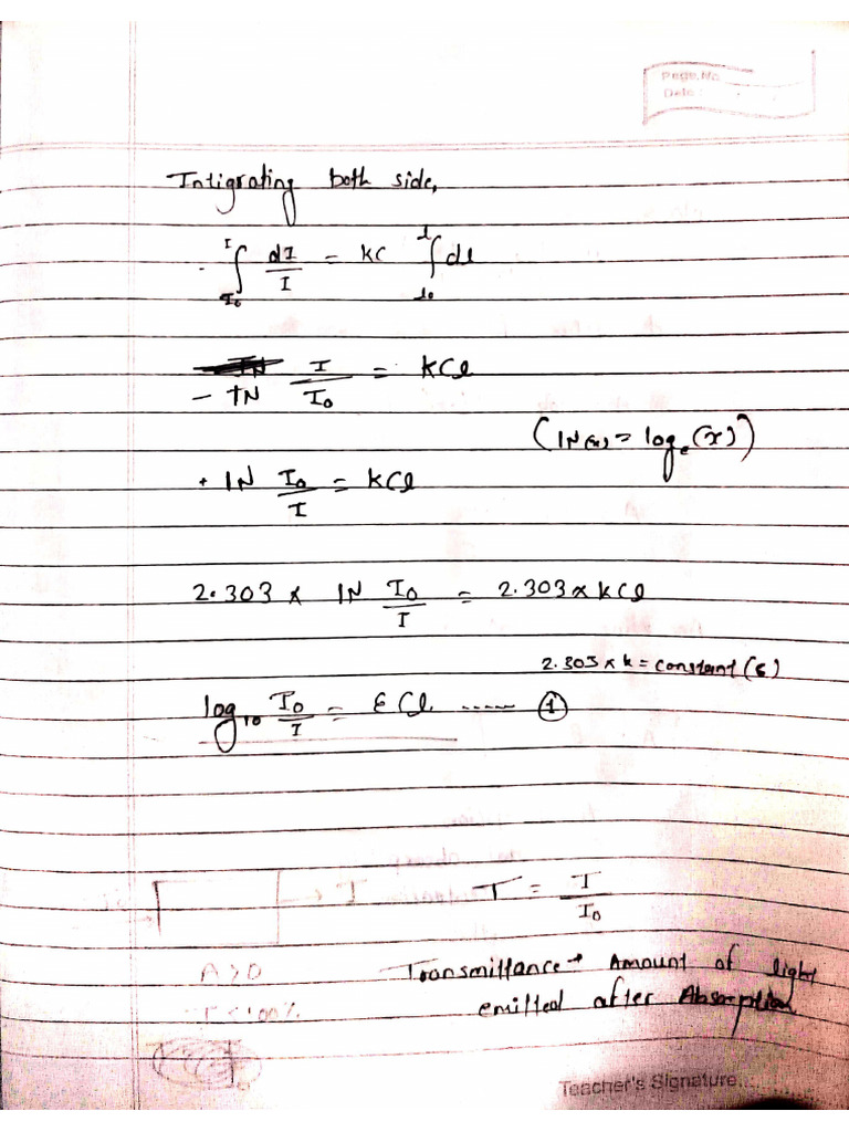 Alysis Beer's Law | PDF