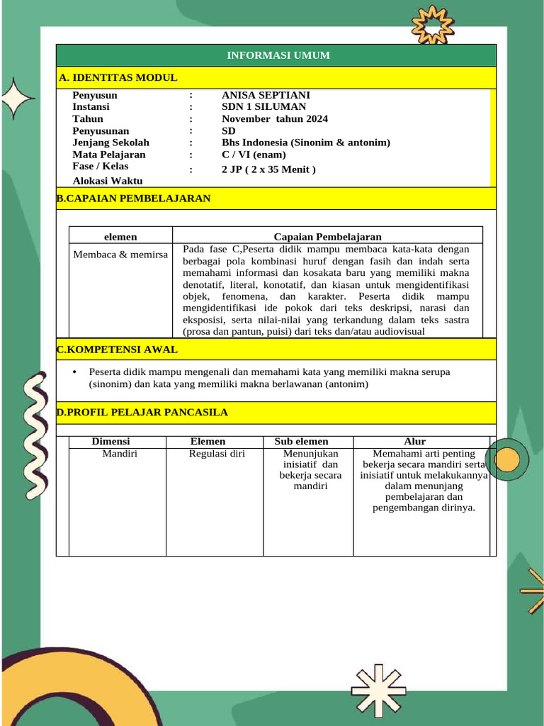 004.modul AJR B.indonesia 6 Bab 4 | PDF