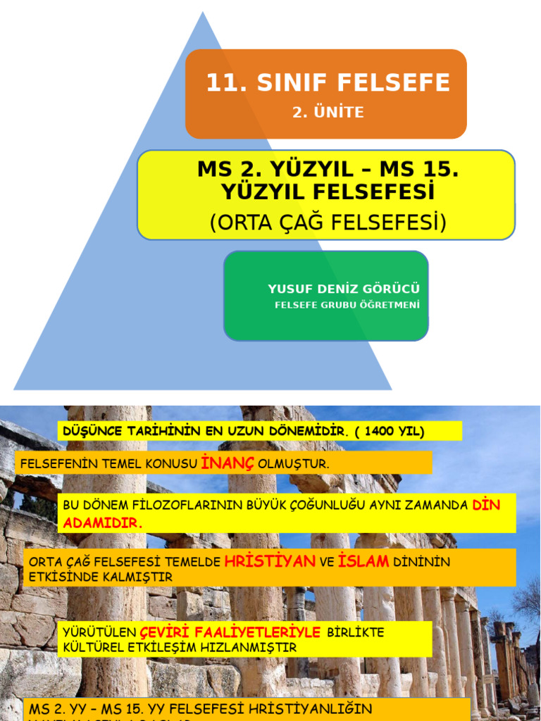 MS2. YY - MS 15. YY FELSEFESİ - Deniz | PDF