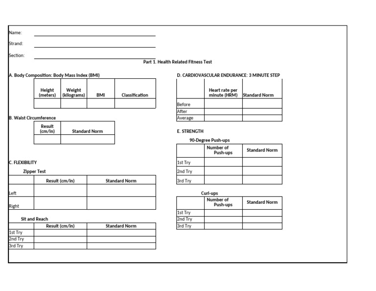 PE-1-PHYSICAL-FITNESS-TEST-SHEET | PDF