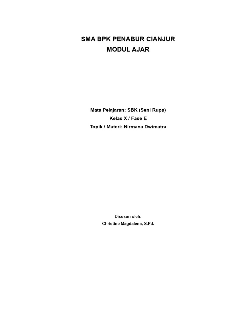 MODUL KLS 10 - SBK - Supervisi | PDF