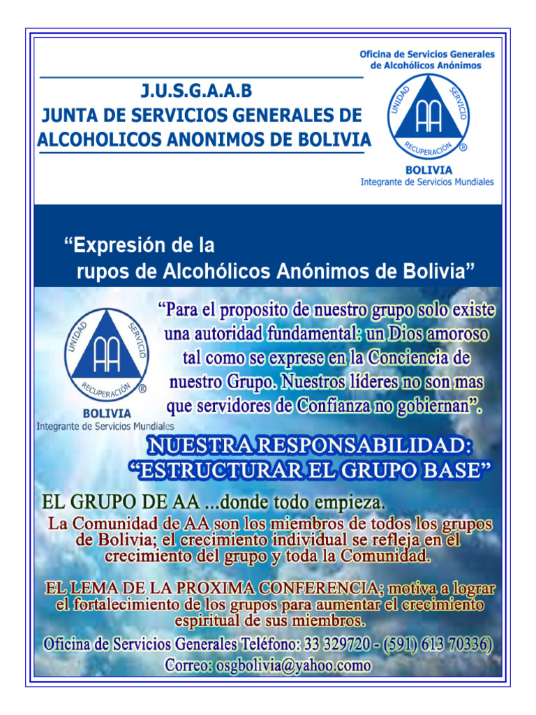 1 Acr 2024 | PDF | alcoholicos anonimos | Alcohol y salud