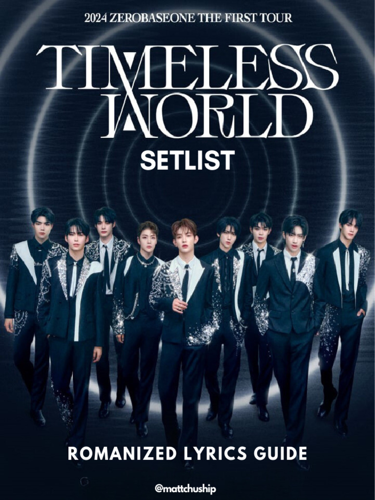 TIMELESS WORLD TOUR SETLIST - LYRICS (By Mattchuship) | PDF