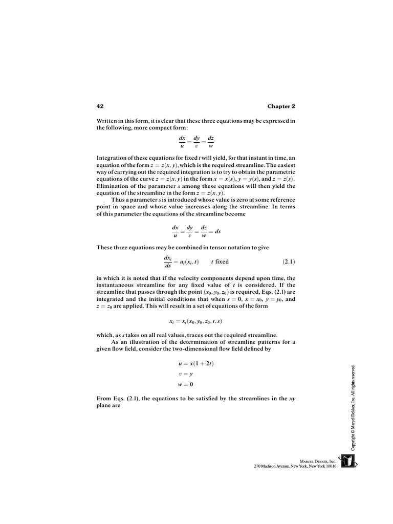 Streamline Question | PDF | Continuum Mechanics | Mechanical Engineering
