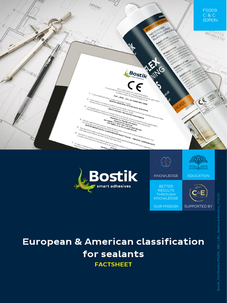 Bostik FactSheet FS009 European & American Classification For Sealants 1 | PDF | Adhesive ...