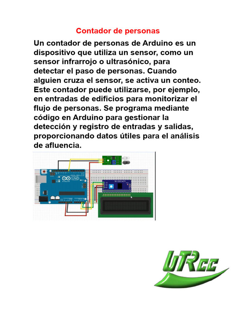 Contador de Personas Con Arduino. | PDF | Tecnología