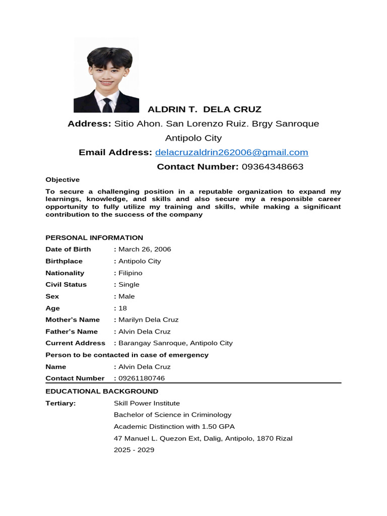 My-Resume...-1 | PDF | Cognition