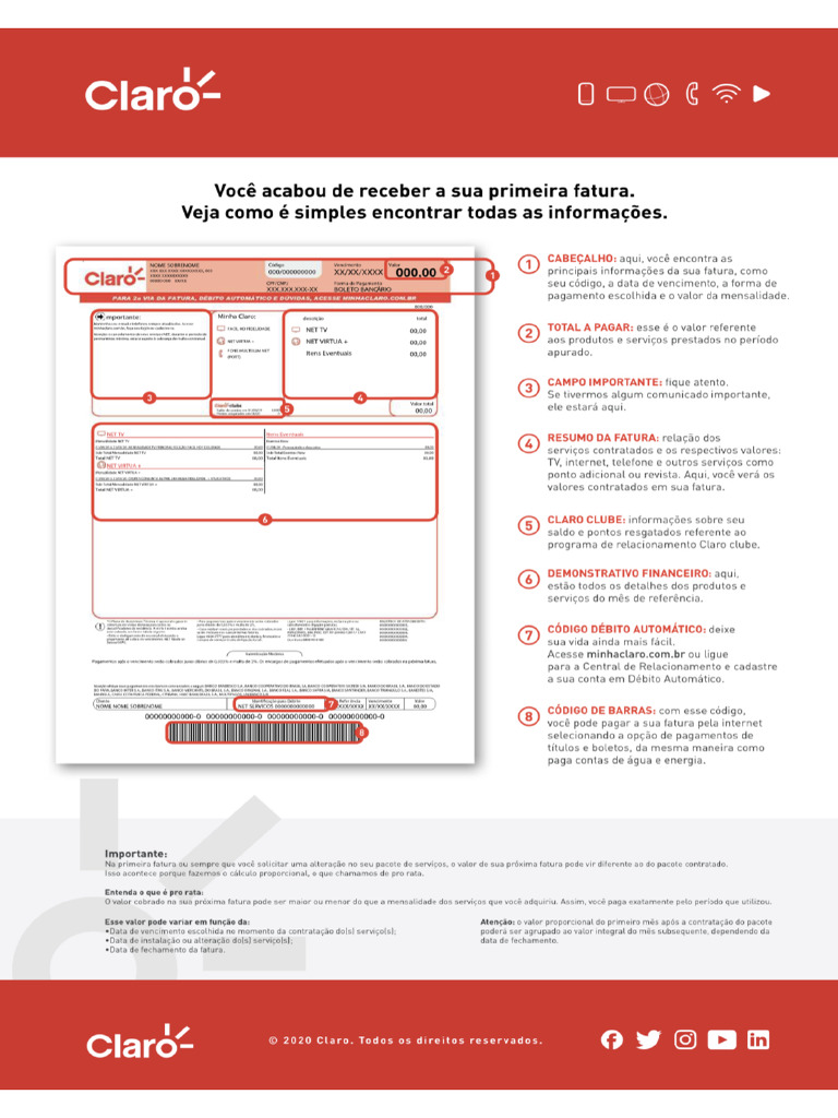 Comprovante Claro Erique | PDF