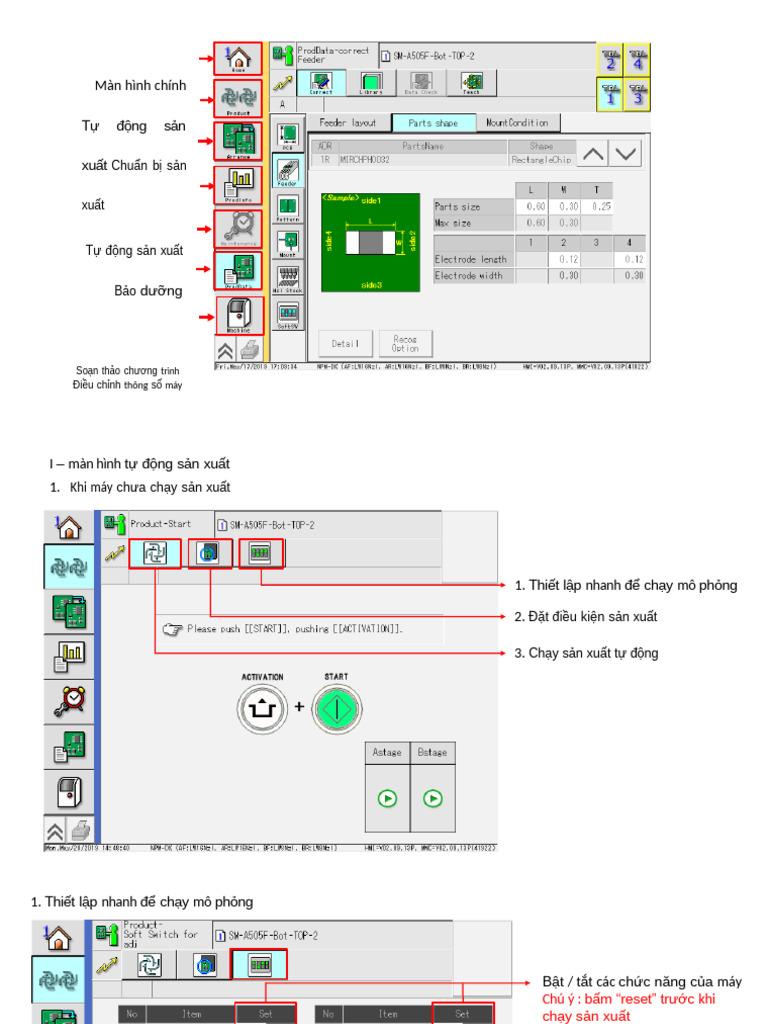 Hướng Dẫn Vận Hành Máy Mount NPM | PDF