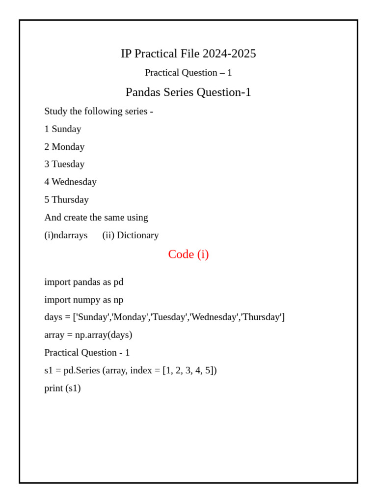 Pandas Series & DataFrame Guide | PDF | Computing